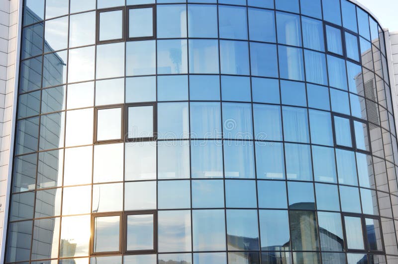 Facade of an Industrial Building Stock Photo - Image of business, door ...