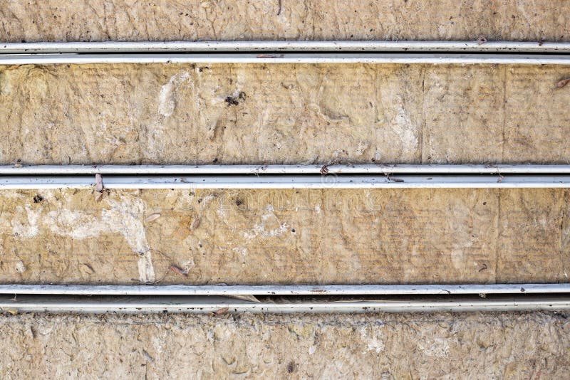 Facade Insulated Panels are Stacked on Top of Each Other. Storage of ...