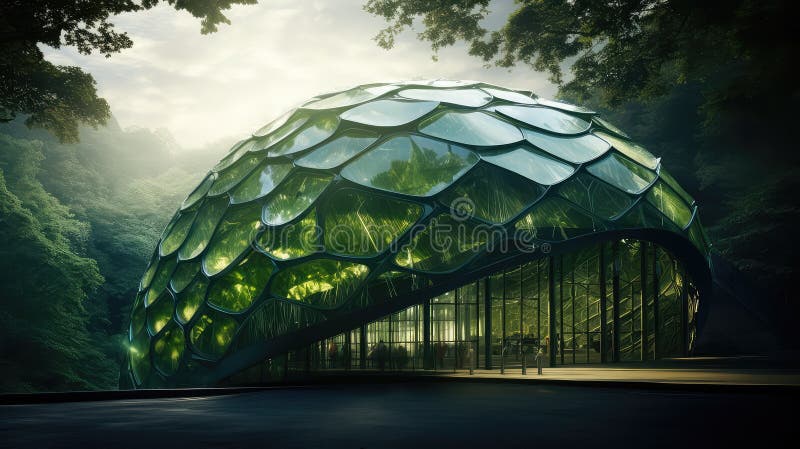 Facade leaf technology stock illustration. Illustration of leaf - 373295531