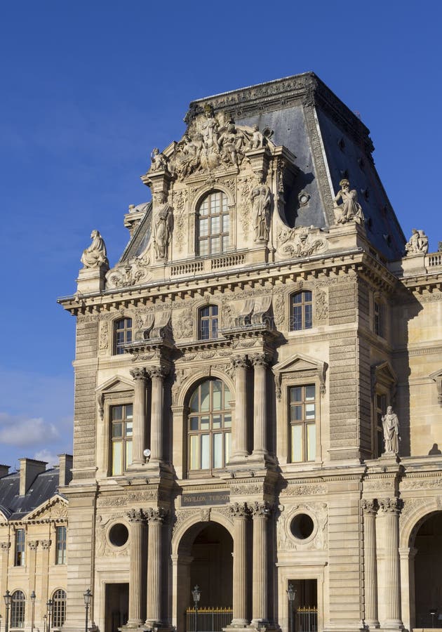 Facade of the Louvre stock photo. Image of famous, architecture - 62982210
