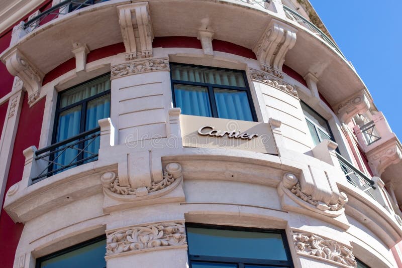 Facade of a Luxury Cartier Boutique in Lisbon. Editorial Stock Image ...