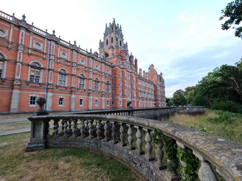 Facade of a Medieval Building with Red Walls Stock Image - Image of ...