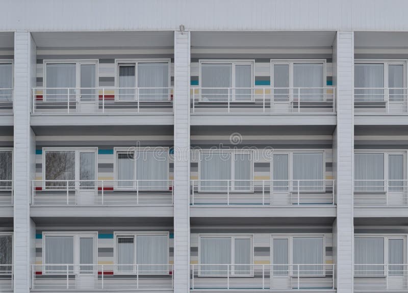 Facade of a Modern Building. Background, Texture. Stock Image - Image ...