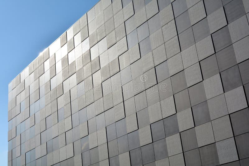 Facade of a Modern Building Stock Photo - Image of boards, modern: 51745058