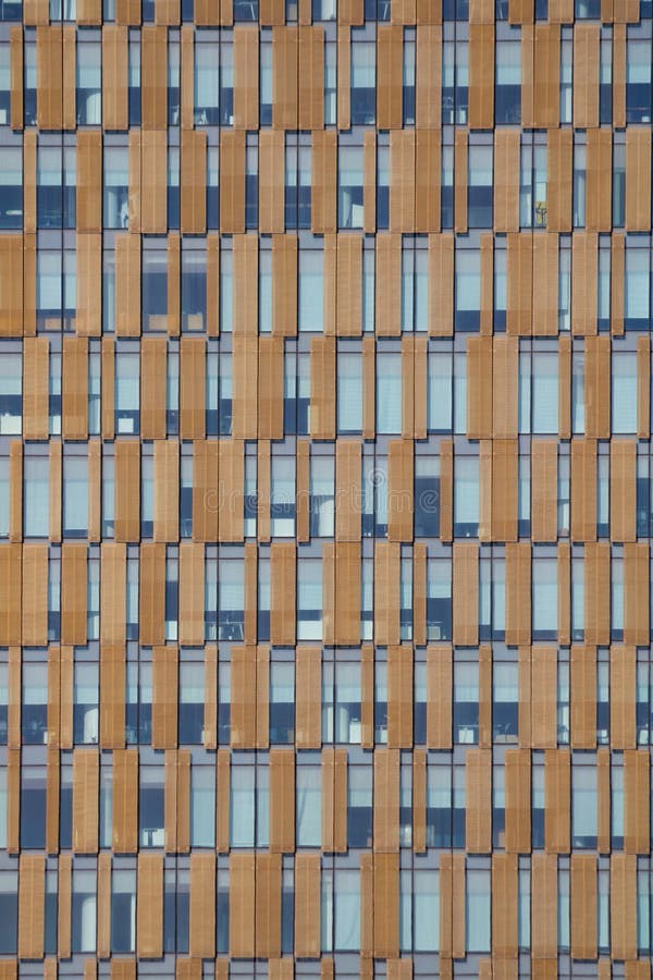 Facade of the Modern Building in Full Frame Shot Stock Image - Image of ...