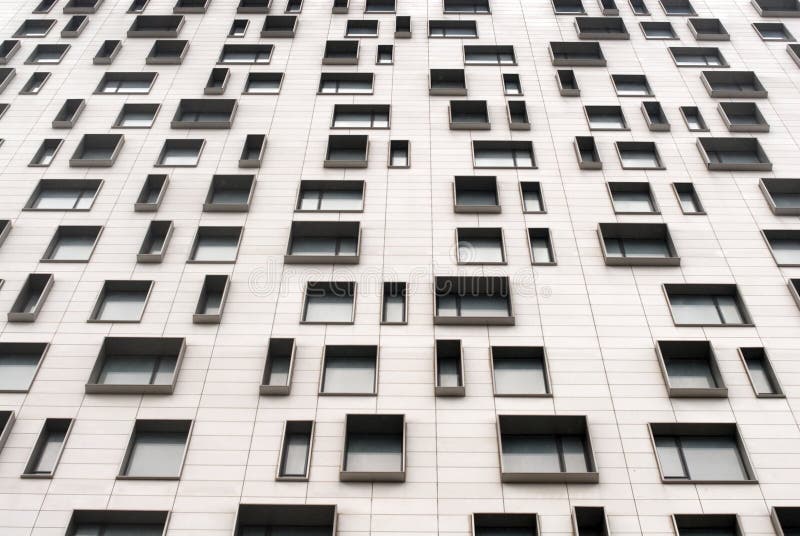 Irregular Office Building Facade Stock Image - Image of building ...