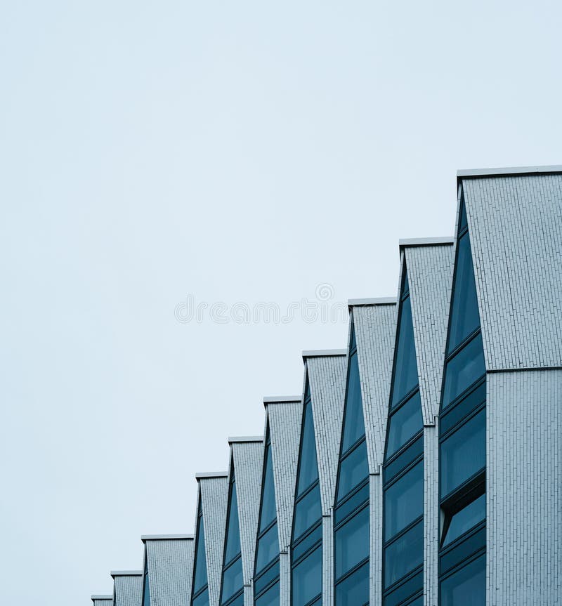 Facade of Modern Hi-tech Building Stock Image - Image of range ...