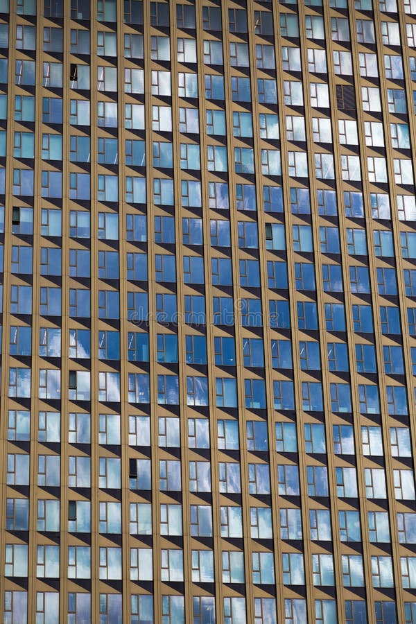 Facade of Modern High-rise Building with Multiple Windows Stock Photo ...