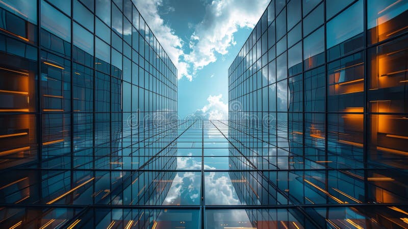 Facade of Modern Highrise Apartment Building. Modern Architectural ...