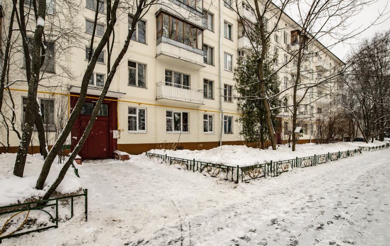 The Facade of a Modern Multi-storey High-rise Building with Windows in ...