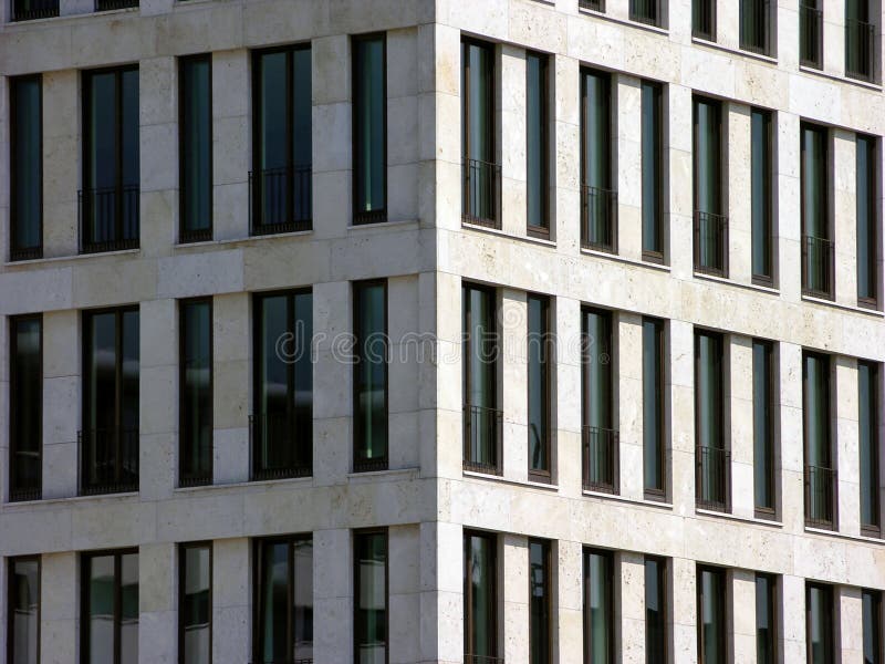 Facade of a Modern Office Building, Administration Building or ...