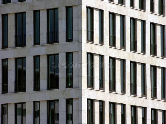 Facade of a Modern Office Building, Administration Building or ...