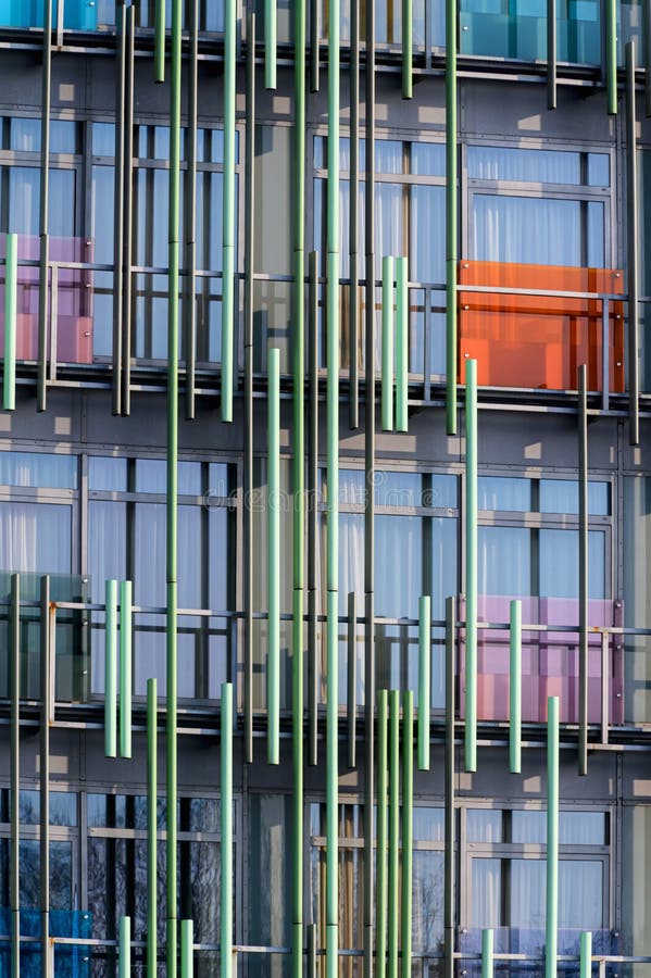 The Facade of a Modern Residential Building , an Abstract Architectural ...