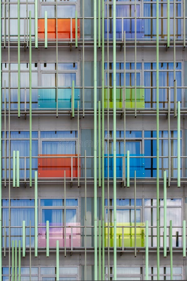 The Facade of a Modern Residential Building, an Abstract Architectural ...