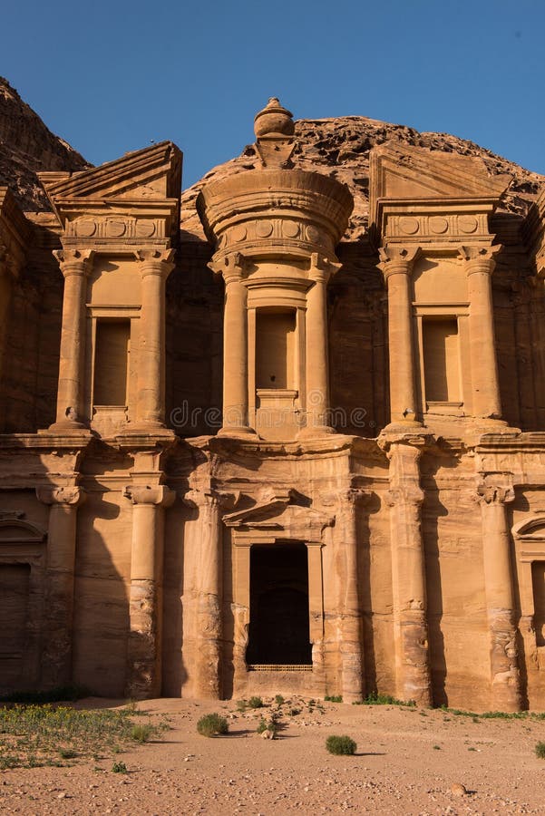Facade of Monastery. Petra, Jordan Stock Photo - Image of ancient ...