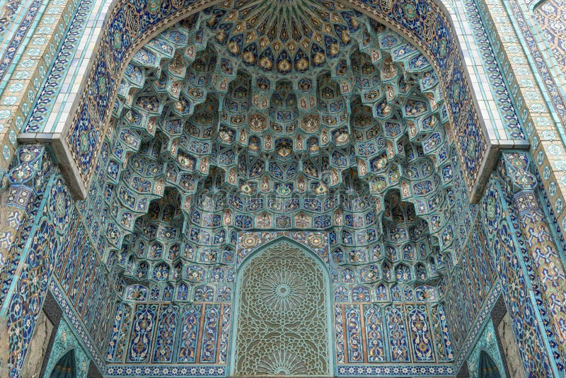 The facade of the mosque stock image. Image of religious - 199229781