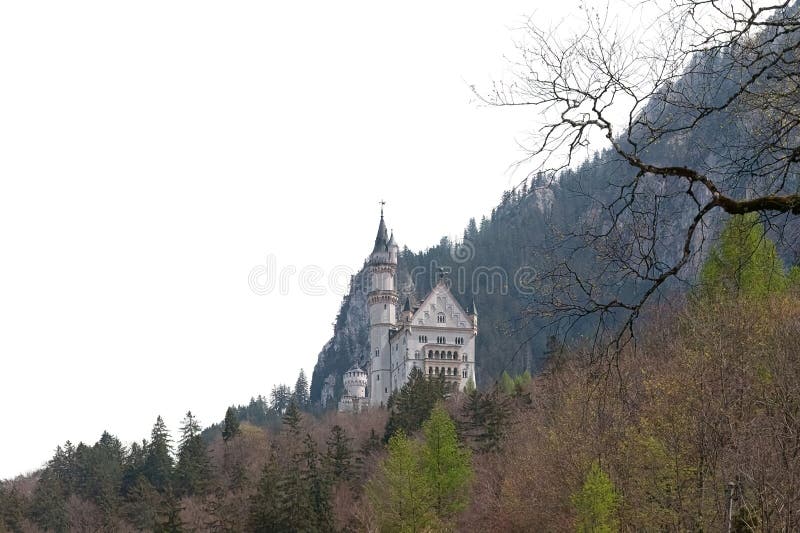 The Facade of Neuschwanstein Castle in Fussen Editorial Photo - Image ...
