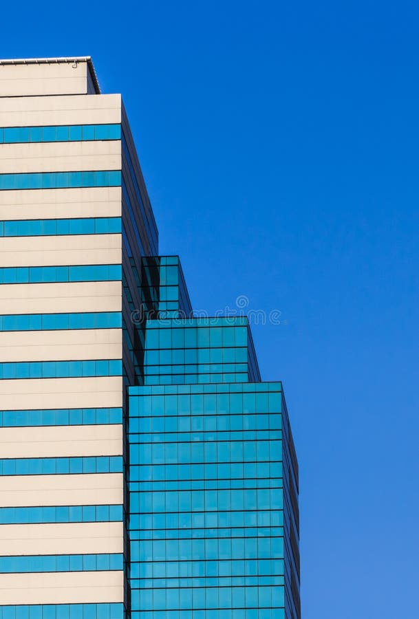 Facade of Office Building in Morning Sunlight Stock Photo - Image of ...