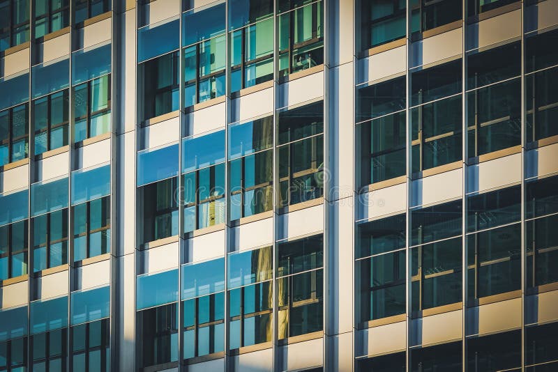 Facade of an Office Building Stock Image - Image of afternoon ...