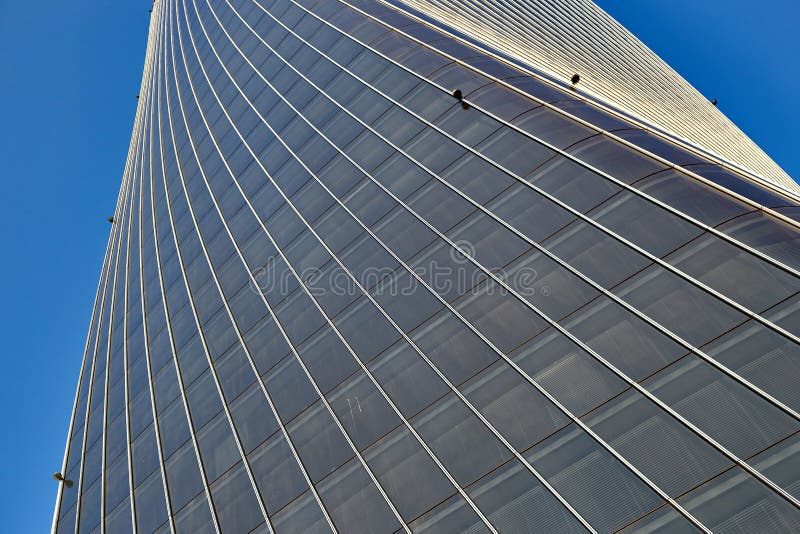 Facade of an Office High-rise Building. View from Below Stock Image ...