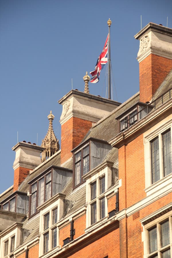 Facade of an Official Building in London Stock Photo - Image of peak ...