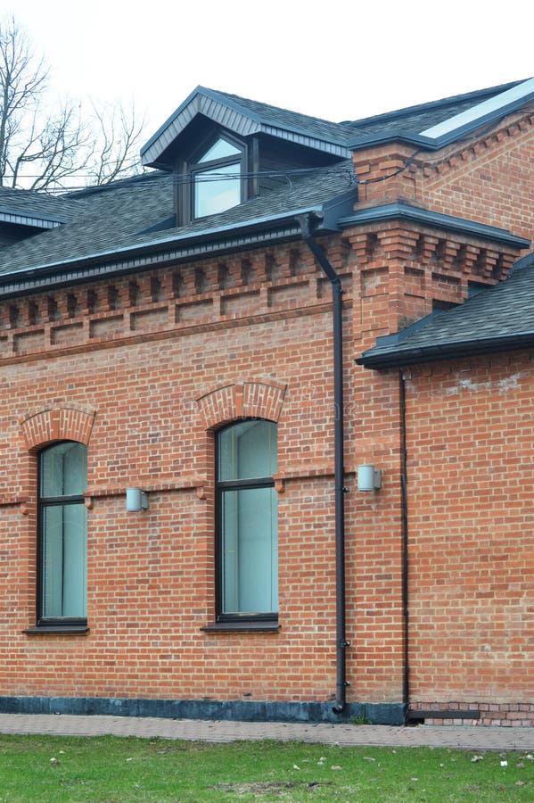 Facade of an old building stock image. Image of city - 245404575