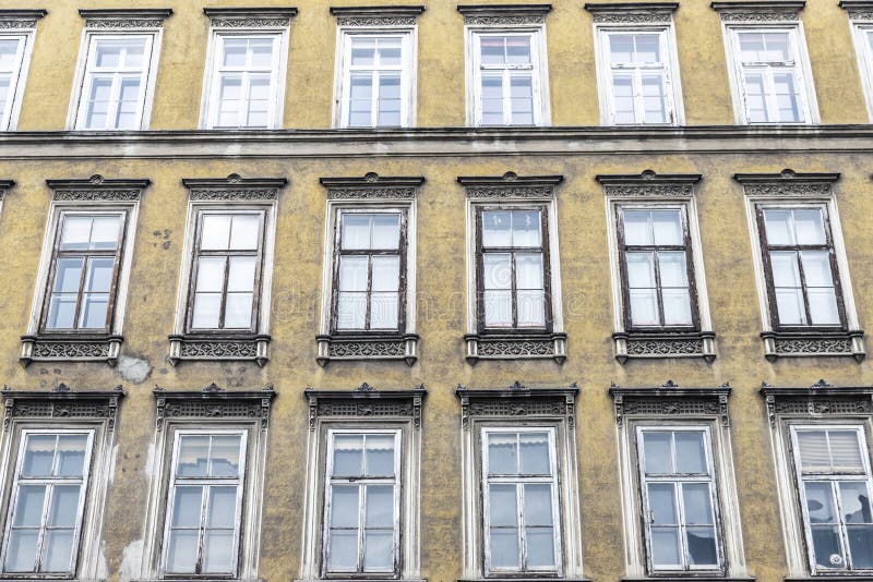 Facade of an Old Classic Building in Vienna, Austria Stock Image ...
