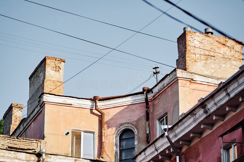 Facade of an Old Pre-revolutionary Russian House Stock Image - Image of ...