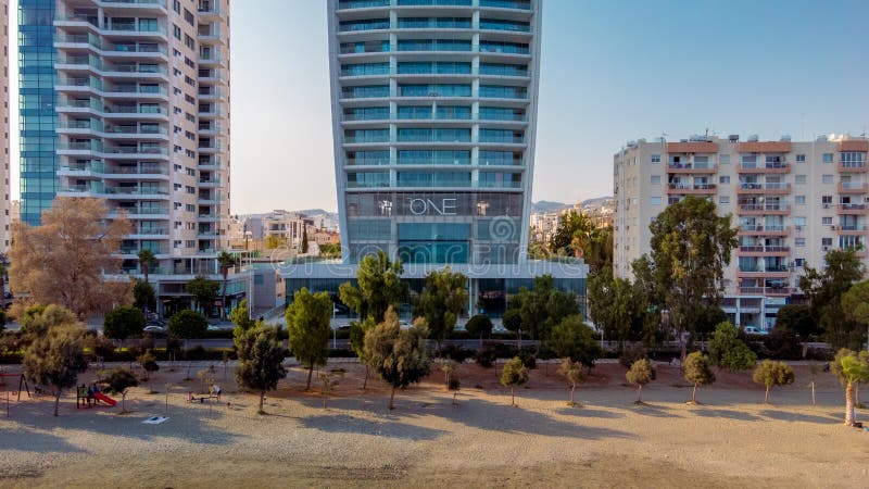 Facade of One Limassol Building. Cyprus Editorial Stock Photo - Image ...