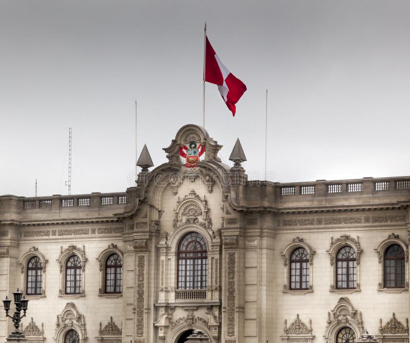 Facade of a President Palace, Lima, Peru Editorial Stock Photo - Image ...