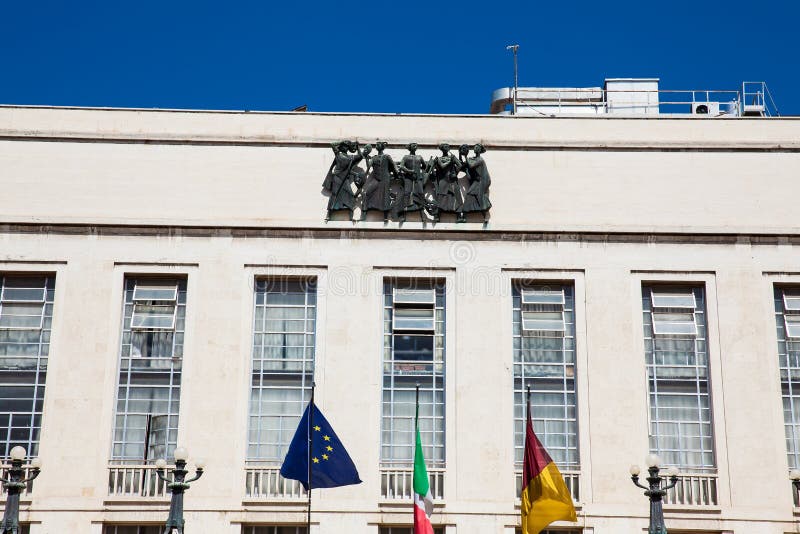 Facade of the Rome Opera House Editorial Stock Photo - Image of facade ...
