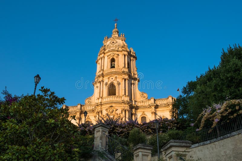 Cathedral, Modica, Sicily stock image. Image of landmark - 24049463