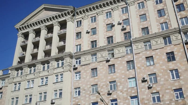 The Facade of the School Building with in-depth Stock Video - Video of ...