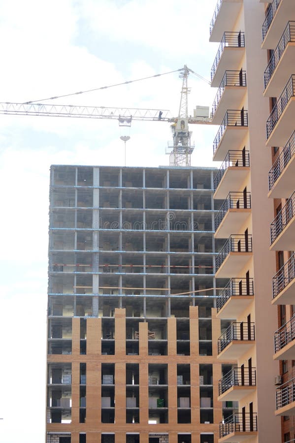 Skyscraper construction stock image. Image of growth - 272447259