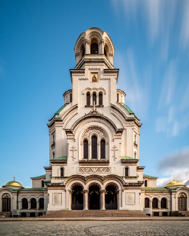 Facade of St. Alexander Nevsky Cathedral. Sofia, Bulgaria Stock Photo ...