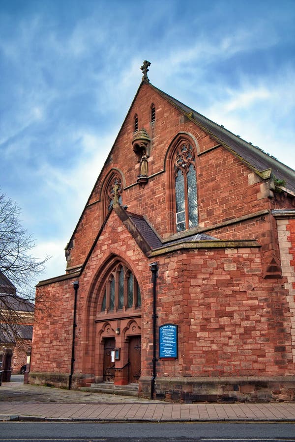 St Francis Catholic Church in Chester England Stock Photo - Image of ...