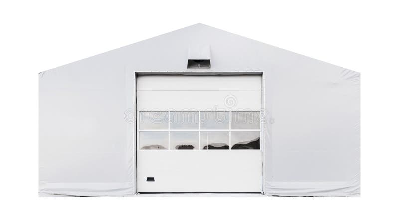 Facade of Storage Warehouse Isolated Stock Image - Image of entrance ...