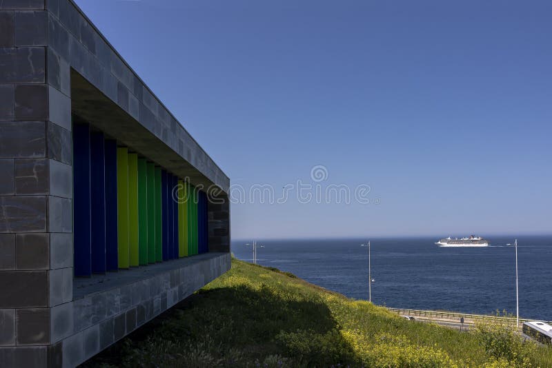 Facade of a Stylish Building with Modern Architecture Stock Photo ...