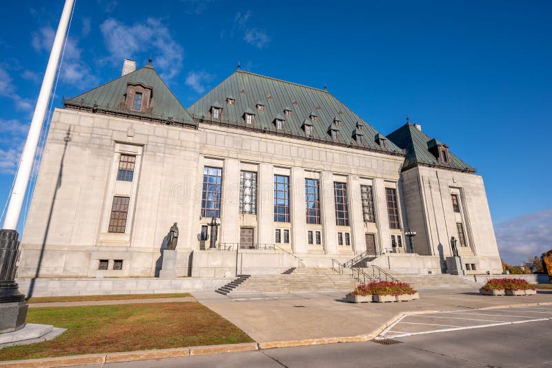 Facade of the Supreme Court of Canada Building Stock Image - Image of ...