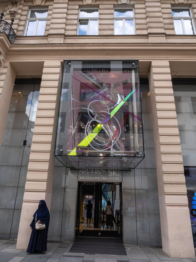 Facade of Swarovski Crystal Store in Vienna, Austria Editorial Photo ...