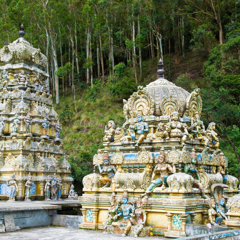 Facade of the Temple of the Monkey God Stock Image - Image of lanka ...