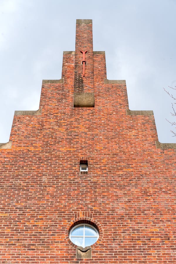 Facade of Traditional Dutch Old Houses Stock Photo - Image of facade ...