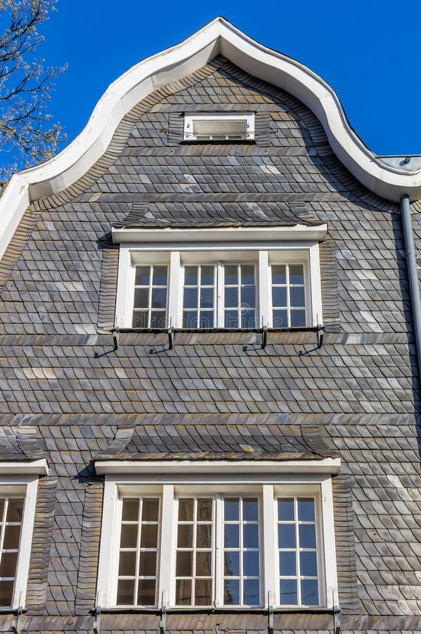 Facade of a Typical German House in Wuppertal Elberfeld Stock Photo ...