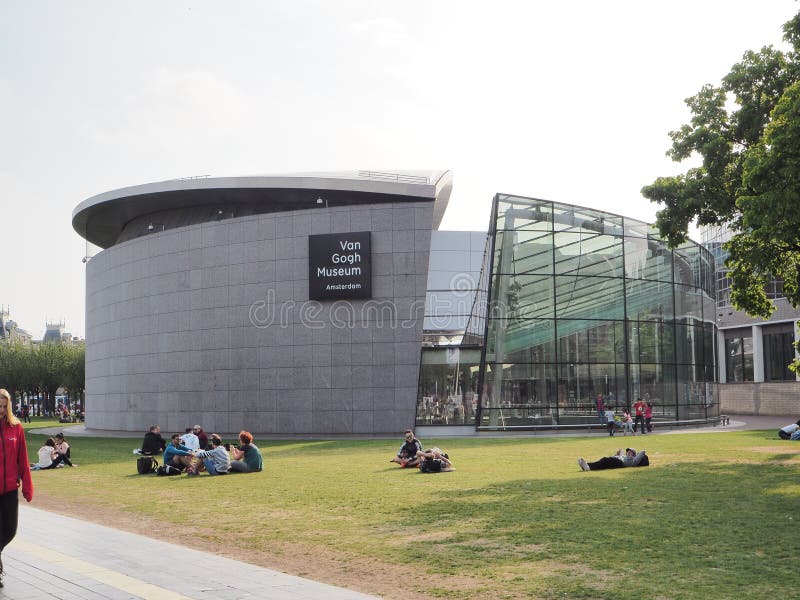 Facade of the Van Gogh Museum in Amsterdam Editorial Image - Image of ...