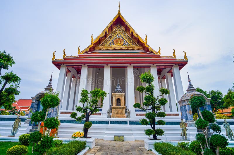 The Ubosot of Wat Suthat Temple, Bangkok, Thailand Stock Photo - Image ...