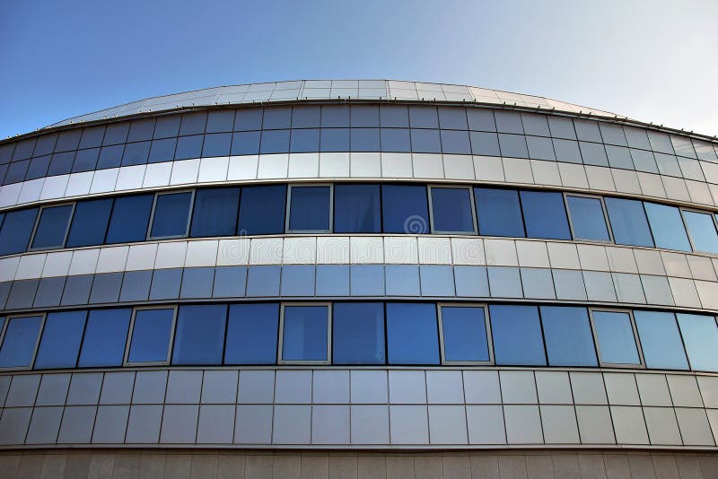 Wall and Windows of Modern Building. Stock Image - Image of fragment ...