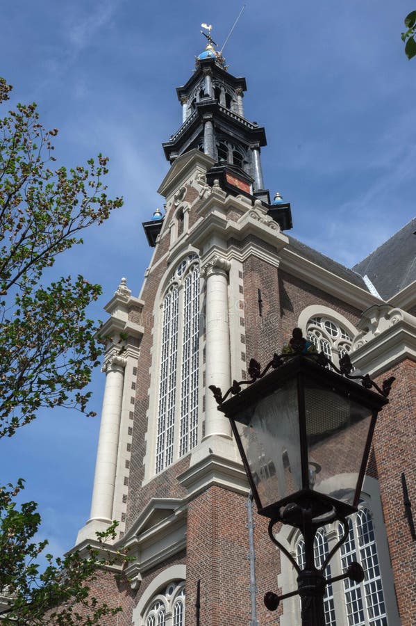 Westerkerk stock image. Image of culture, europe, canal - 145829545