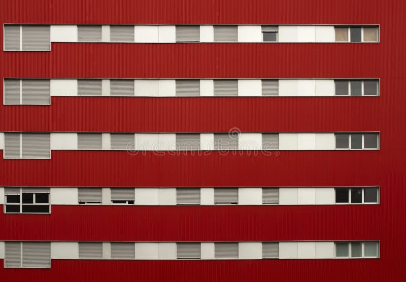 Facade and Windows of a Building Stock Image - Image of city, high ...