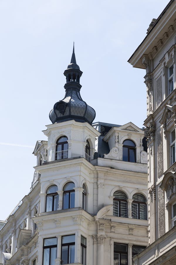 Facades of Buildings of Historical Buildings Austria, Vienna Stock ...