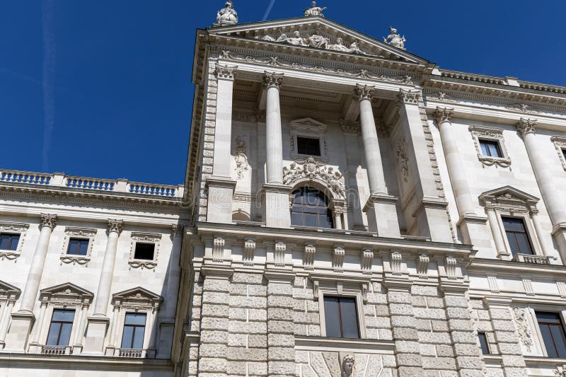 Facades of Historical Buildings Austria, Vienna Stock Image - Image of ...